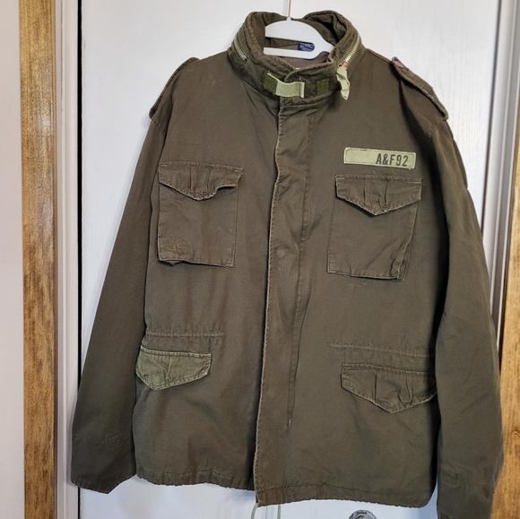 Abercrombie & Fitch | Jackets & Coats | Abercrombie And Fitch Mens Distressed Army Military ...